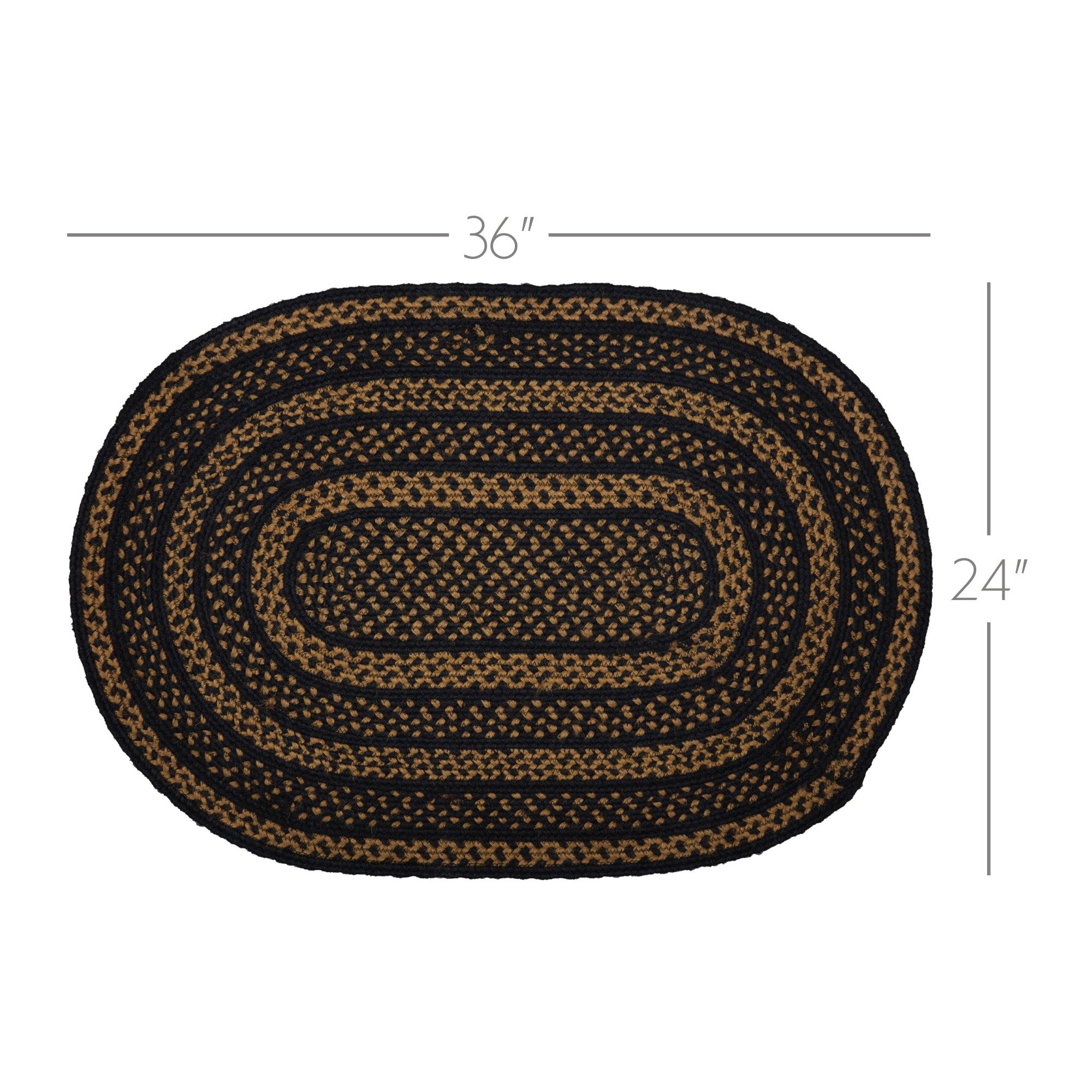 Farmhouse Jute Braided Rug Oval 24"x36" VHC Brands – The Fox Decor