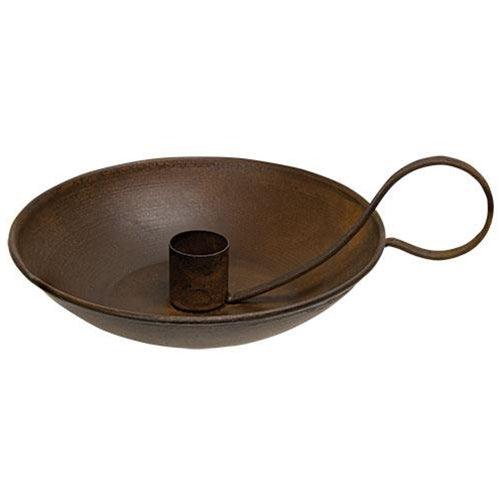 Colonial Taper Holder with Handle Rusty – The Fox Decor