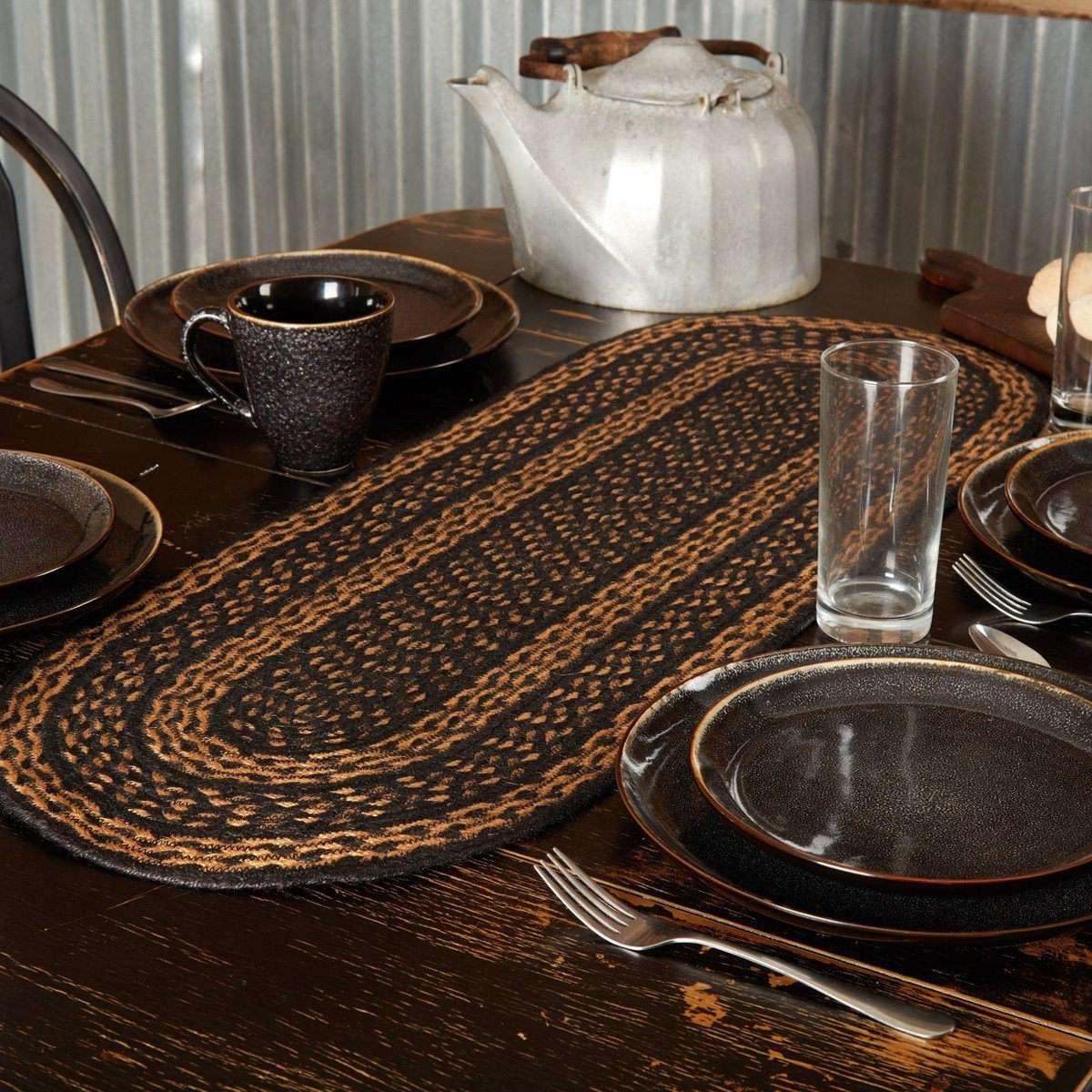 Farmhouse Jute Braided Table Runner Online - The Fox Decor