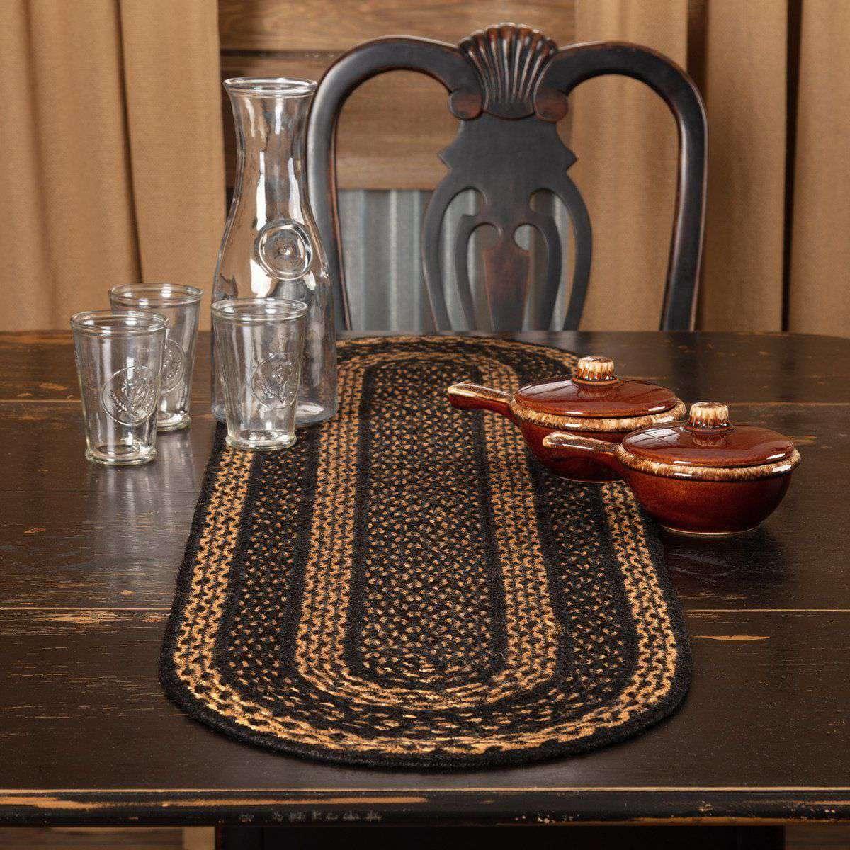 Farmhouse Jute Braided Table Runner Online - The Fox Decor